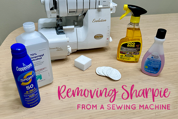 Removing Sharpie from a Sewing Machine | Tacy Gray